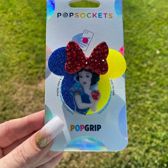 PopSocket | Accessories | Snow White Swappable Popsocket Wswarovski Bow ...